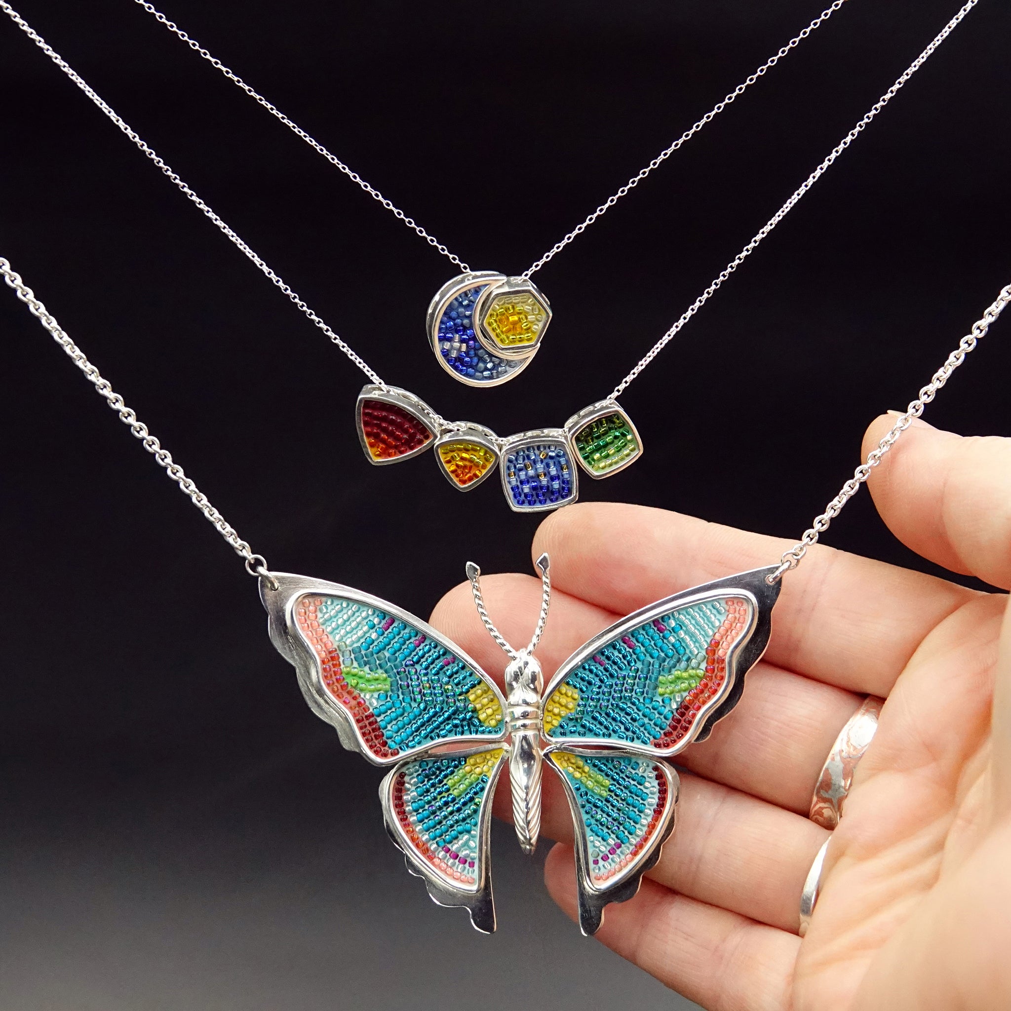 Micro-mosaic jewelry and sculpture – Courtney Denise Lipson